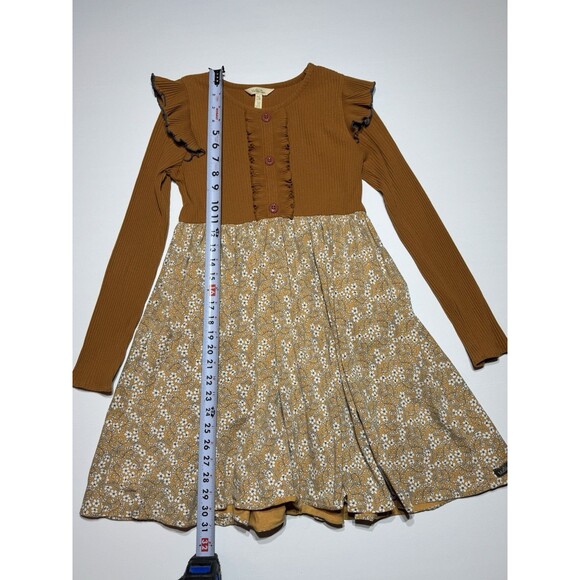 Matilda Jane | Dresses | Matilda Jane Girls Dress Size 4 Mustard Floral ...